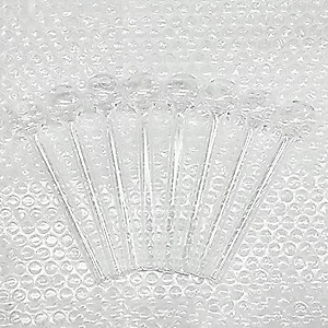 8 Pack of Glass Oil Lamp Straws Drink Straws High Borosilicate Straws