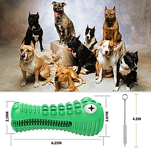 Squeaky Dog Toys for Large Medium Dogs,Tough Indestructible Dog Chew Toys Dog Teeth Cleaning Toothbrush for Dog Dental Care