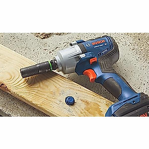 BOSCH GDS18V-330CN 18V Brushless Cordless Connected-Ready 1/2 In. Mid-Torque Impact Wrench with Friction Ring and Thru-Hole (Bare Tool)