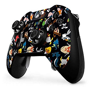 Skinit Decal Gaming Skin Compatible with Xbox One Elite Controller - Officially Licensed Warner Bros Looney Tunes Identity Pattern Design