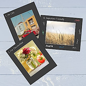 Golden State Art, Acid Free, Pack of 25 11x14 Black Picture Mats Mattes with White Core Bevel Cut for 8x10 Photo