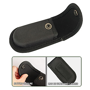 Obfuscate Nylon Pocket Knife Sheath for Carrying Folding Knives and Accessories with Snap Closure and Vertical Carry Belt Loop Belt Knife Holster Nylon Utility Holster of Outdoor or EverydayUse 4 PCS