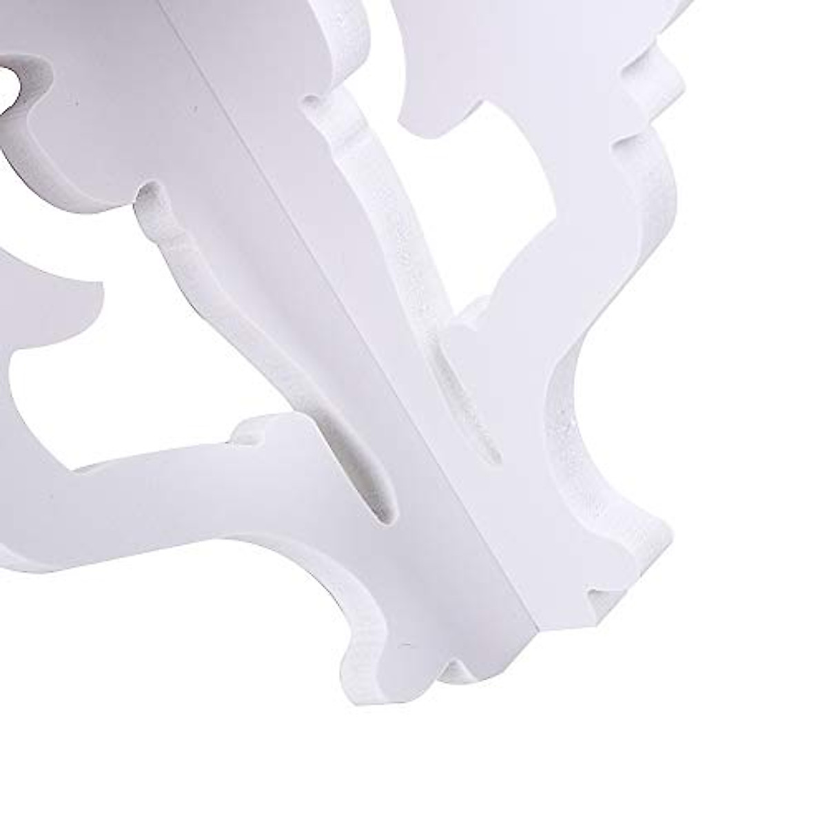 Yosoo Corner Shelf, 2 Tier Wall-Mounted Carved Home Bathroom Corner Shower Storage Shelf White Corner Display Rack