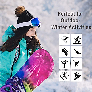 DG Hill Neck Warmer Men Women - 2 Pack Winter Face Mask Thick Thermal - Neck Gaiter Cold Weather Fleece Lined Ski