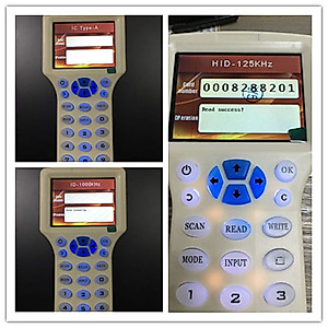 JYT-TOOLS RFID NFC Copier Reader Writer Cloner English 10 Frequency Programmer for ID IC Card/keyfob and 13.56mhz UID Key Access Control System