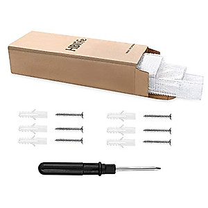 HBlife 15 Inches Invisible Wall Floating Bookshelf for Kids and Nursery, Clear Acrylic Shelves for Figures, 4 Pack (5MM Thick)