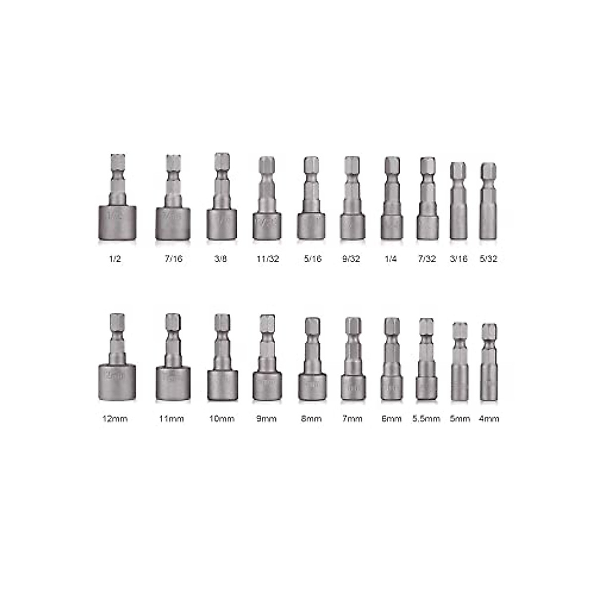 Sockets & Socket Set Nut Driver Bit Sets with Chrome Vanadium Steel - PNDB1A