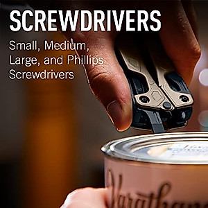 LEATHERMAN, OHT One Handed Multitool with Spring-Loaded Pliers and Strap Cutter, Coyote Tan with MOLLE Black Sheath