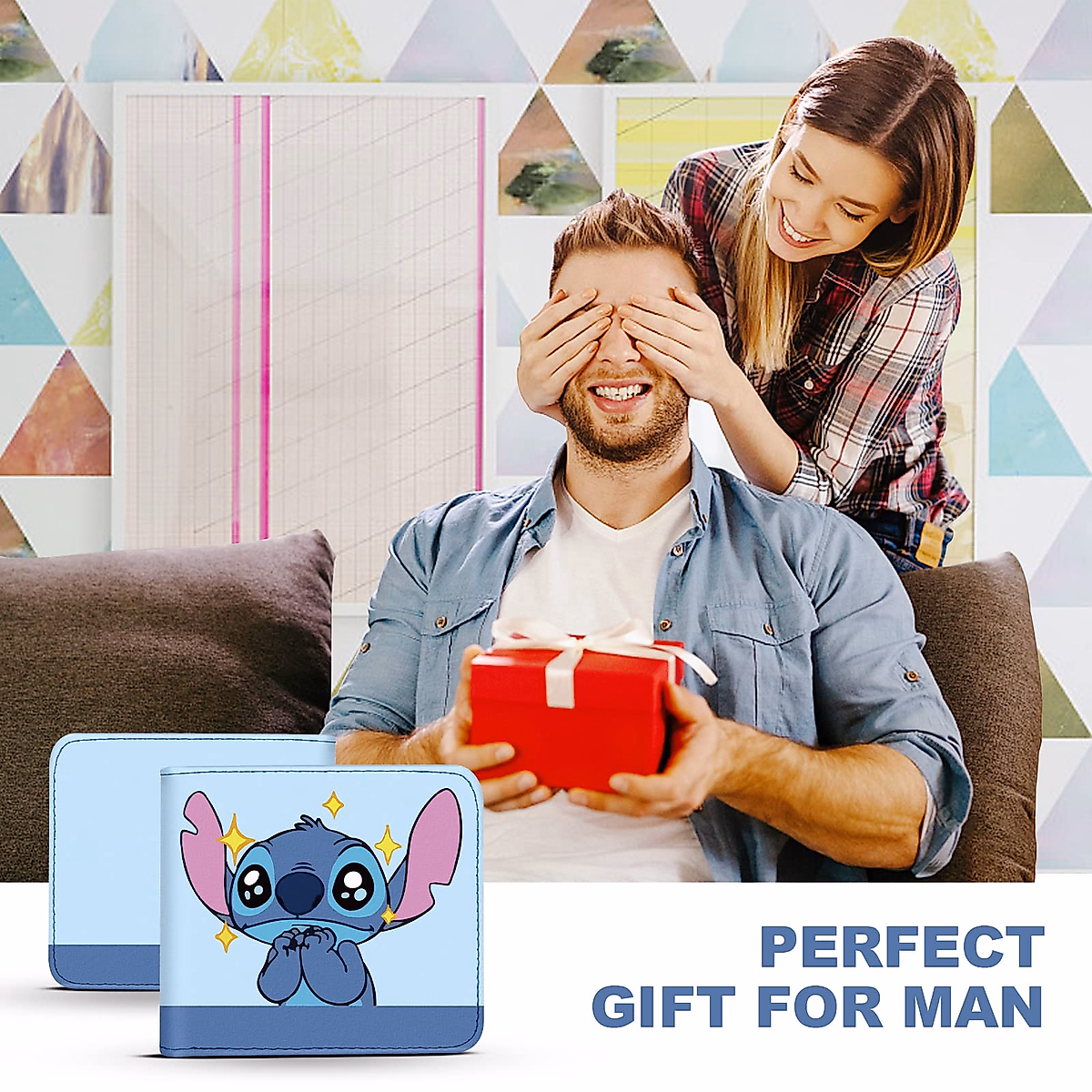 Toyuma Leather Wallet for Boys Wallets for Girls Kids Wallet Cute Kawaii Anime Cool Cartoon Fun Purse Credit ID Card Slim Bifold Small Coin Purses for Teens Boys Minimalist Wallet, Eyes Shidi