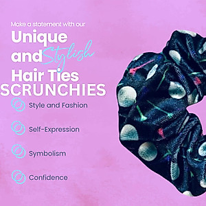 Golf Scrunchie, Golf Hair Accessories- Golfing Elastics for Golfers, Golf Gifts for Women, Teens and Girls