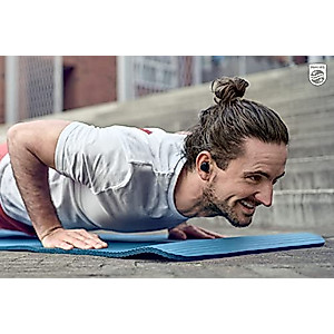 Philips T4556 True Wireless Headphones with Active Noise Canceling (ANC) and IPX4 Water Resistance, Black