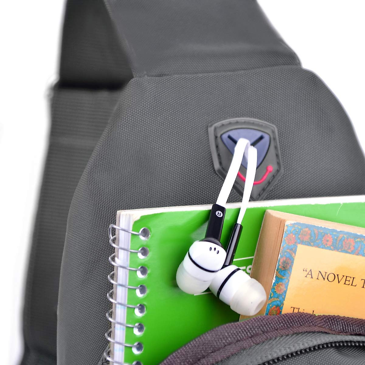 WESTEND Crossbody Nylon Sling Bag Backpack with Adjustable Strap