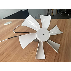 JMELEHW 6 inch RV Vent Fan Blade with 12V D-Shaft Vent Motor, RV Exhaust Fan Compatible with Heng's, Elixir, Ventline, Jensen RV