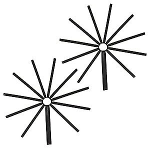Umbra 1010039-040 Fanfare Silicone Trivet (Set of 2) Black,4.1 x 2.9 x 0.5