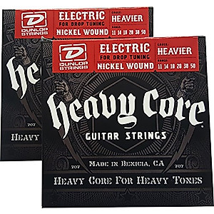 Dunlop Heavy Core Heavier Electric Guitar Strings 11-50 - 2 Pack