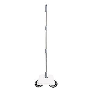 QUSKLISU Hand Push Floor Sweeping Machine, Manual Non Electric Carpet Sweeper, 200mm Sweeping Path, 300ml Bin Capacity with Comb for Home, Office, Carpets, Hardwood, Wooden Floors, Laminate