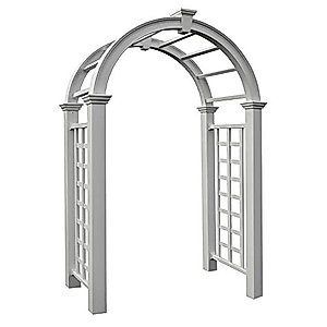 Nantucket Deluxe 60"W x 94"H Vinyl Arbor