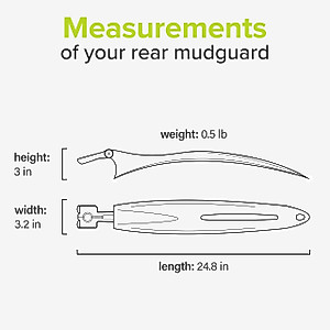 VELMIA Bike Fender Set [24-29 inch] - Universal Bike mud Guard, Mountain Bike Fender Against Splashing Water & Dirt I Bicycle fenders, Bike fenders