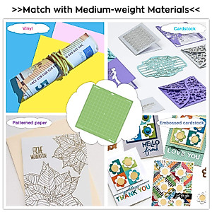 HTVRONT Standard Grip Cutting Mat for Cricut, 6 Pack Cutting Mat 12x12 for Cricut Explore Air 2/Air/One/Maker， Standard Adhesive Sticky Quilting Cutting Mats Replacement Accessories for Cricut