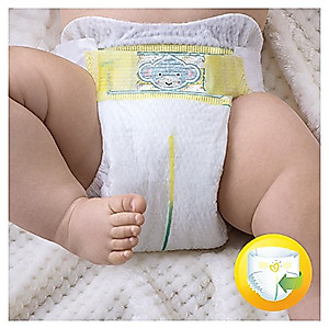Pampers Premium Protection Baby Nappies, Size 0 Micro (1.5-2.5 kg) Carrying Pack, Pack of 1 (1 x 24 Items)