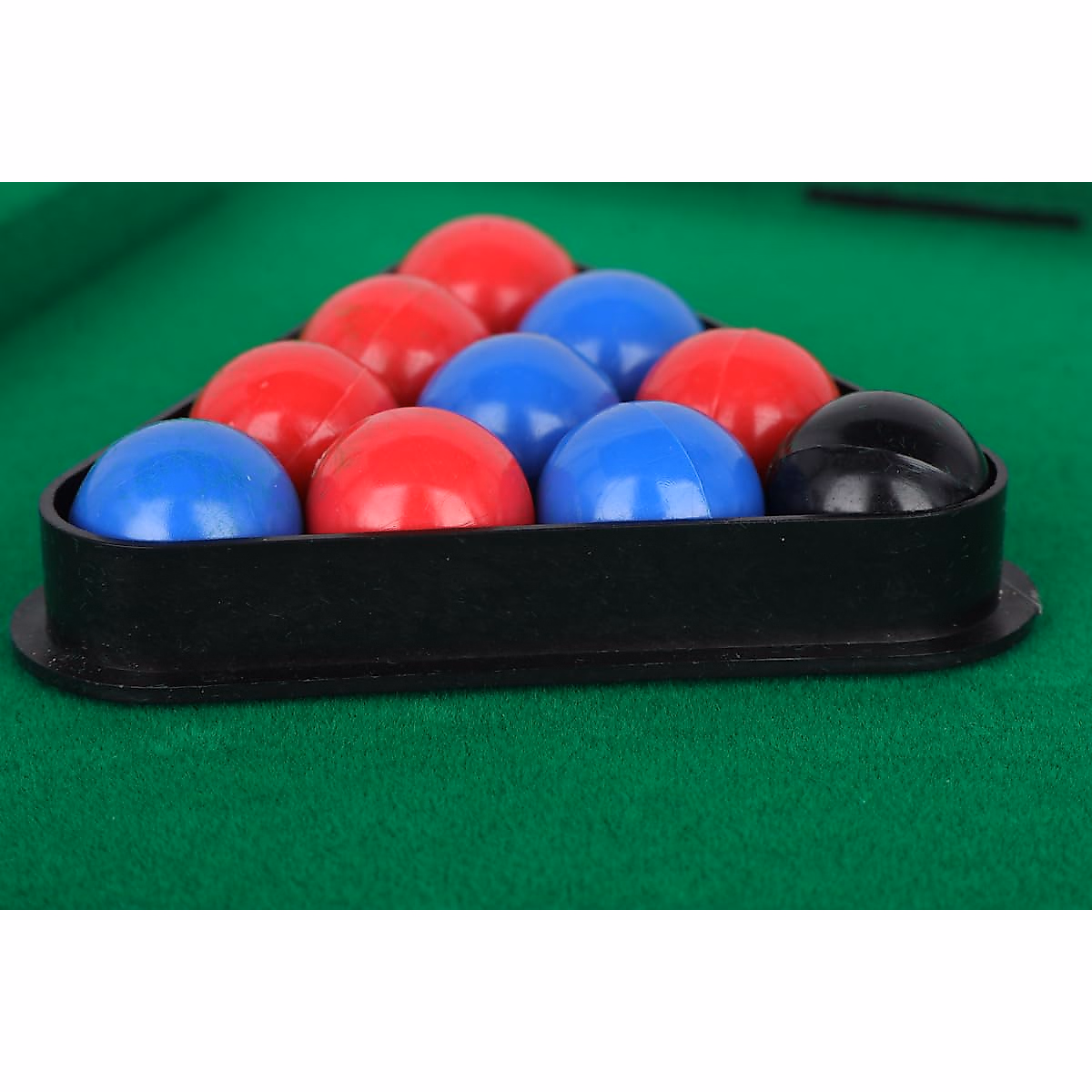 Mini Pool Table Tabletop Desktop Billiards Snooker Game with 2 Sticks, 11 Balls Home Office Desk Stress Relief Games
