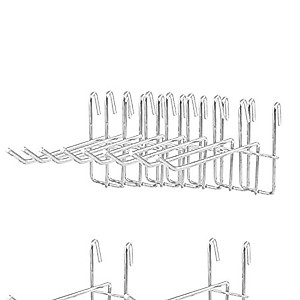 Stainless Steel Wall Bracket Display Hooks 4.3-inch Long 10 Pcs