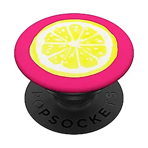 Lemon Slice Yellow on Hot Pink