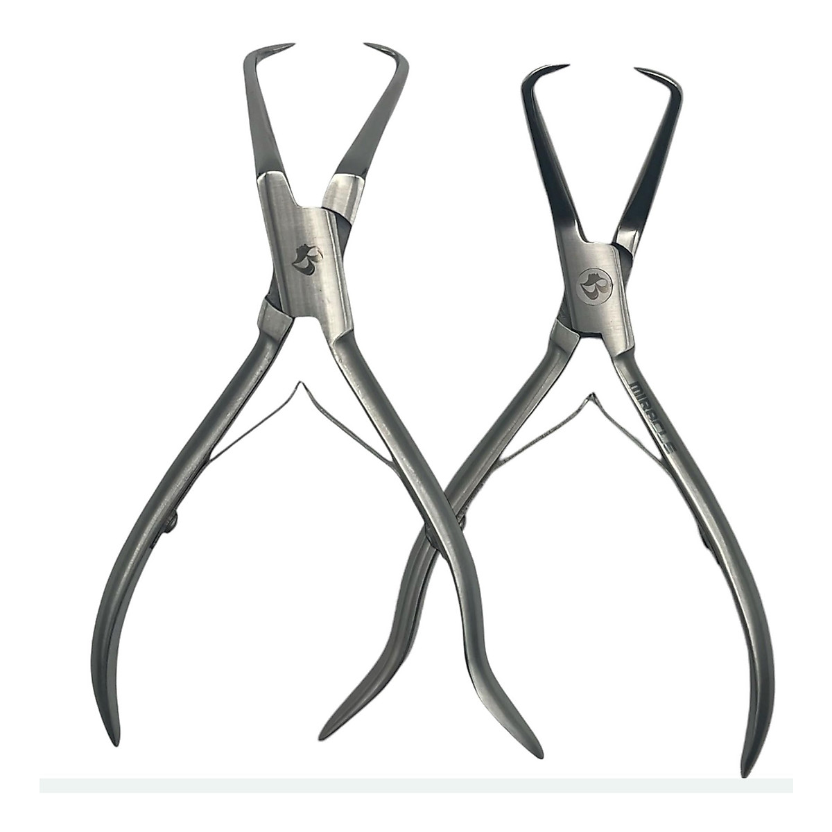 MIRACLE Hair Extension Pliers – Stainless Steel Hair Extensions Micro beads Remover & Opener Tool 5.5 Inch (Curved)