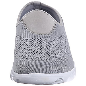 Propét Women TravelActiv Slip-On Sneaker, Silver, 9 Narrow