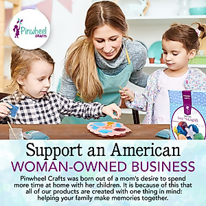 Pinwheel Crafts Soap Making Kit for Kids, DIY Complete Set with Molds, Scents, Dye, Glitter, Foaming Net - Great for Science Projects and Crafts