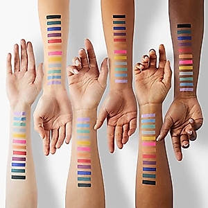 LemonSac 20 Colors Eyeliner Pen Set, Eye Shadow Pencil, Pearl Eyeliner Kit Metallic Eyeliner Pencil Glitter Eyeliner for Women Eye&Lip Liner Professional Waterproof Retractable Eyeliner(20PCS)