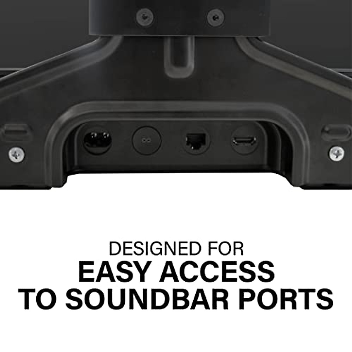 Sanus Soundbar Mount for Sonos Beam - Height Adjustable Up to 12" & Designed to Work with Any TV - Custom Fit to The Beam for Optimal Audio Performance