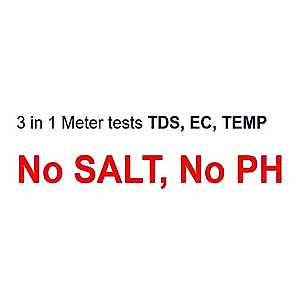 Hofun TDS Meter, 3 in 1 TDS, EC & Temperature Meter, Accurate & Reliable PPM Meter, Digital Water Testing kits for Drinking Water Quality, Tap, Well, Swimming Pool, Aquarium, RO/DI System, Hydroponics