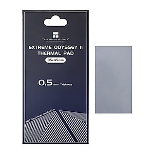 Thermalright Thermal Pad 14.8 W/mK Non Conductive Heat Dissipation Silicone Pad for PC Laptop Heatsink CPU/GPU/LED Graphics Card Motherboard Silicone Grease Multi-Size Pad (85x45x0.5mm)