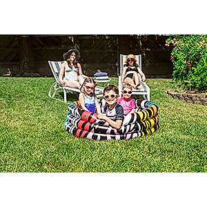 Poolmaster Inflatable Swimming Pool Kiddie Pool, Rainbow Zebra