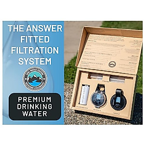 Epic Water Filters The Answer | Water Bottle Filter System Compatible with Hydro Flask/Yeti/Iron Flask/Simple Modern/Hydro Cell | USA Made Filter Removes 99.9% of Tap Water Contaminants