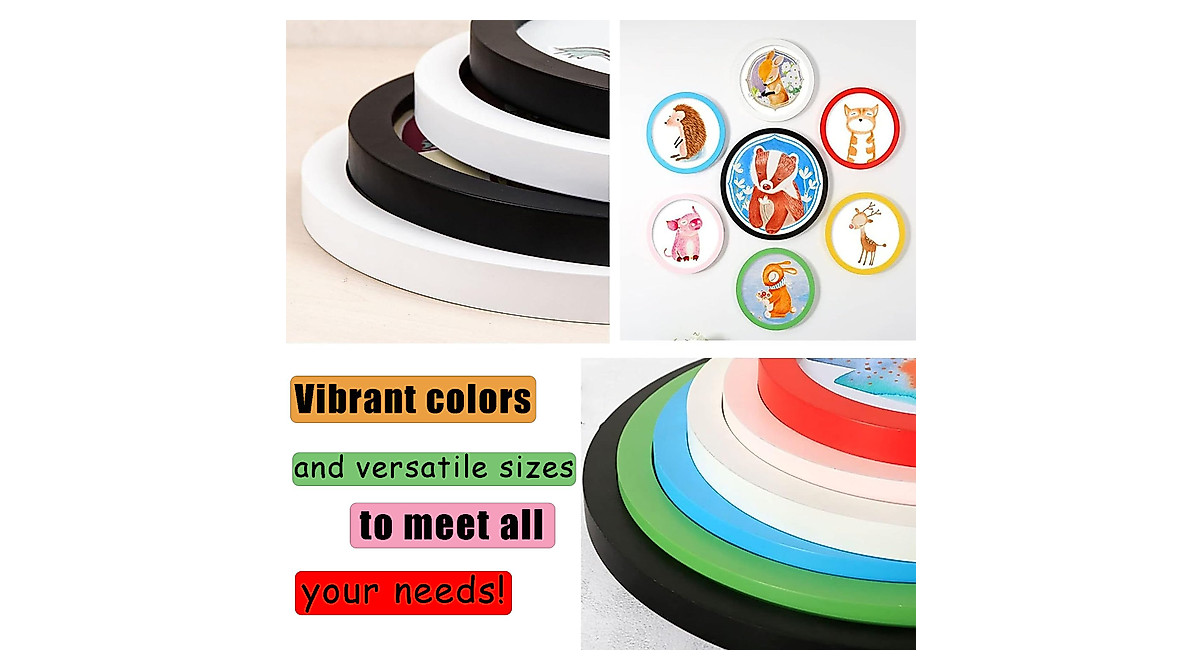 Colorful Round Photo Frame for Stylish Home Decor