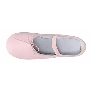 Linodes Genuine Leather Ballet Shoes/Ballet Slippers/Dance Shoes for Women and Girls-Pink-8M