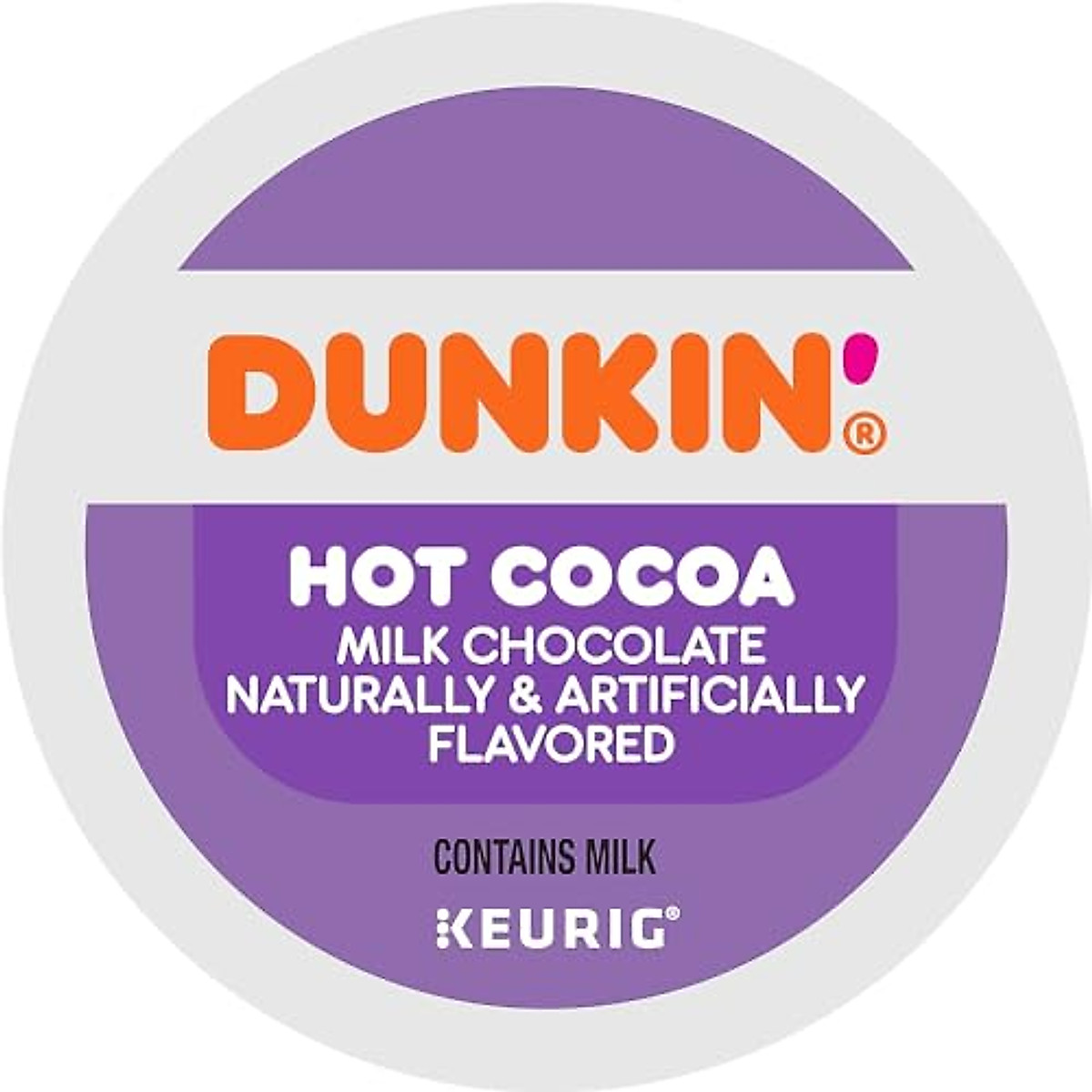 Dunkin' Donuts Milk Chocolate Hot Cocoa, Keurig K-Cup Pods, 22/Box (611227377215) (1261)