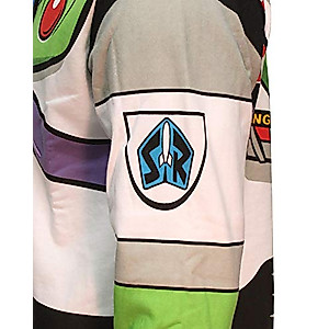 Disney Pixar Toy Story Men's I Am Buzz Lightyear Astronaut Costume Adult Sweatshirt Zip Hoodie (Large)