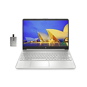 HP 2022 15.6" FHD IPS Touchscreen Laptop, Intel Core i7-1165G7, 32GB RAM, 1TB PCIe SSD, Iris Xe Graphics, 720p HD Camera, HD Audio with Stereo Speakers, Windows 10 Pro, Silver, 32GB USB Card