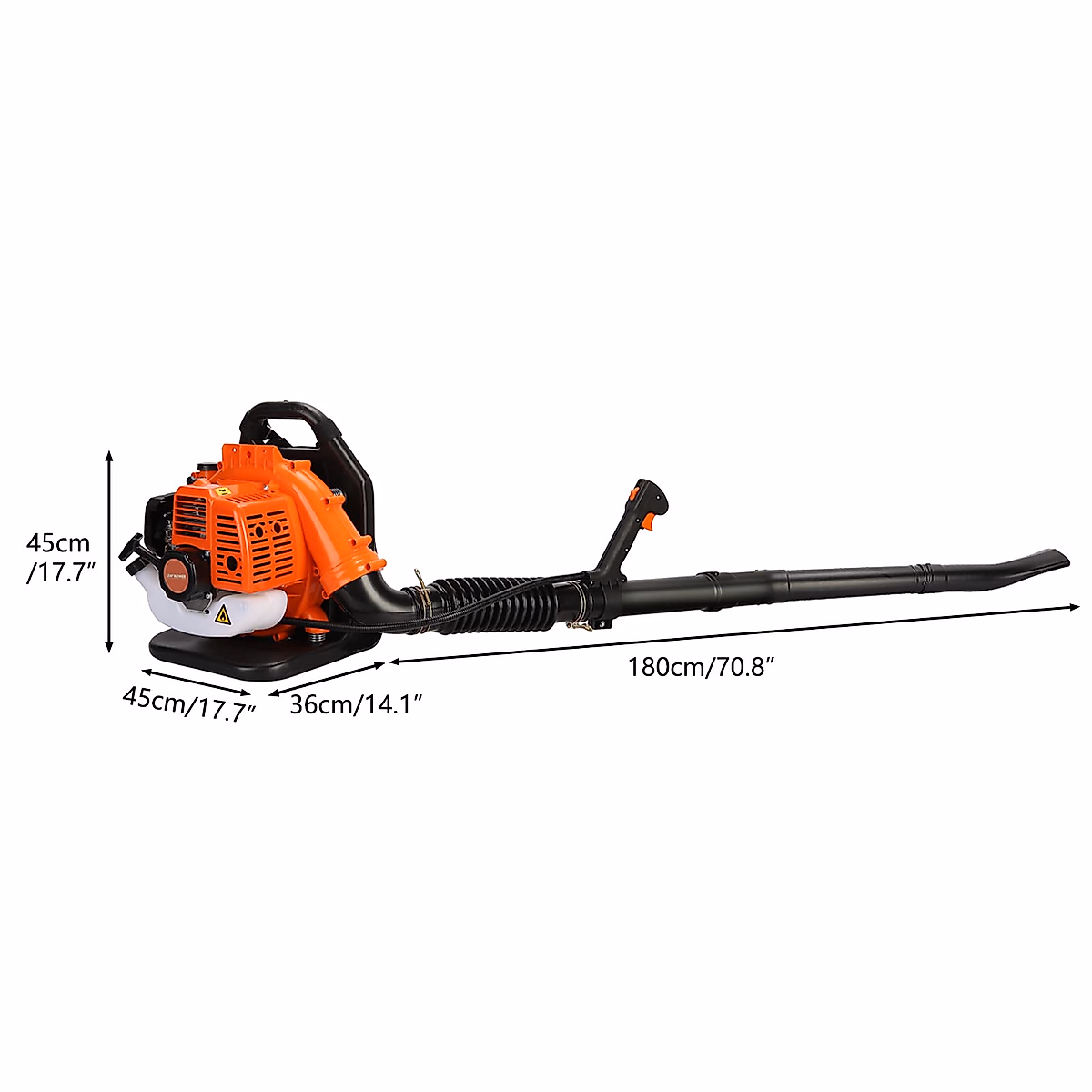 Leaf Blower,52CC 550CFM Air Volume Backpack Gas Powered Leaf Blower,Two-Stroke Gas Engine Leaves Blower ABS Backpack Snow Blower for Lawn Care from USA Fast Arrival
