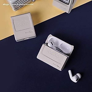 elago AW3 Silicone Case Compatible with Airpods 1 & 2 Case Cover - Classic Monitor Design, Visible LED Light, Premium Silicone Case [US Patent Registered]