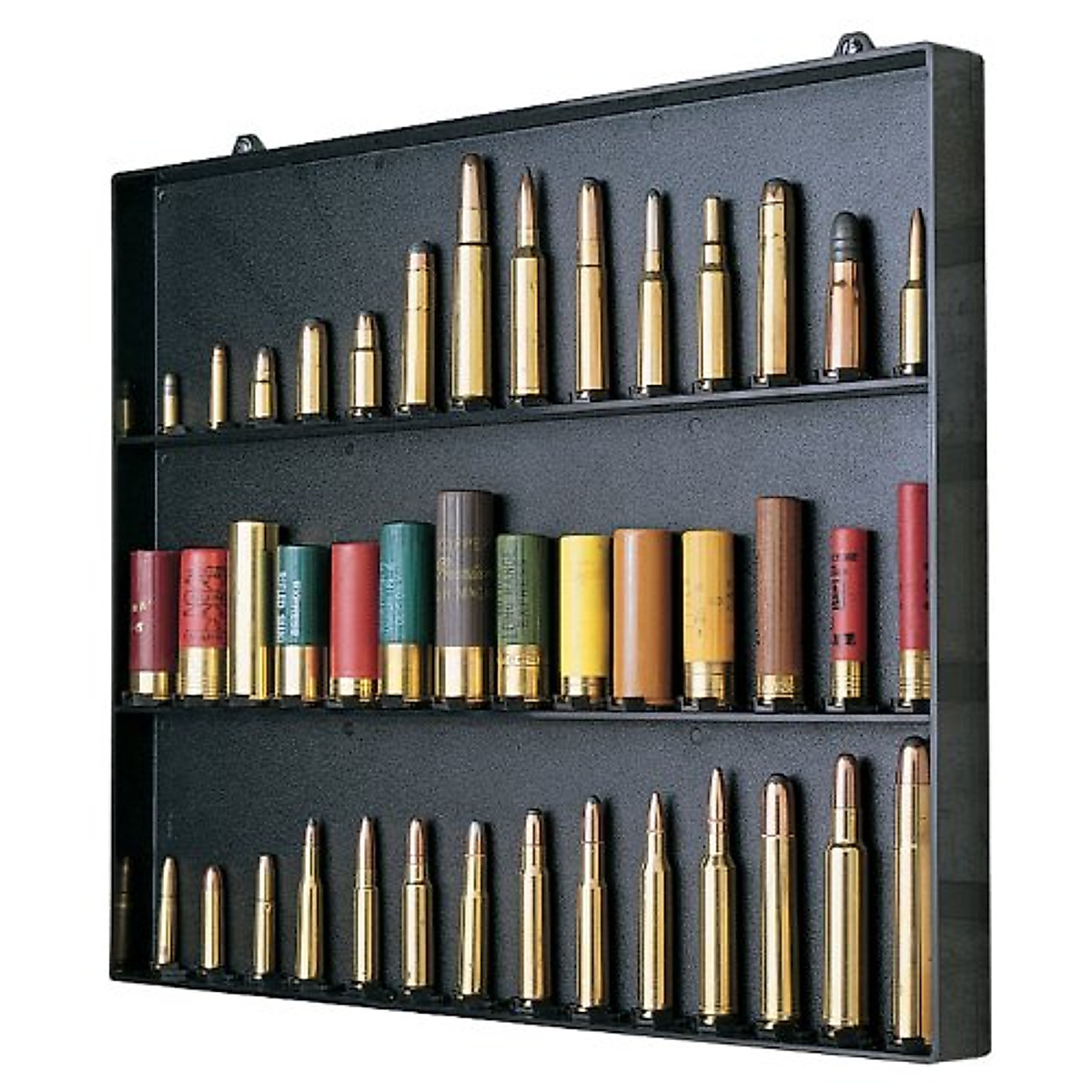 MTM CBD-1-40 Cartridge Display Board, Holds 42-.22CB up to 10 Gauge, USA Made, Black