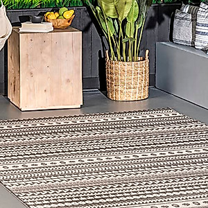 nuLOOM Teofila Indoor/Outdoor Accent Rug, 3x5, Grey
