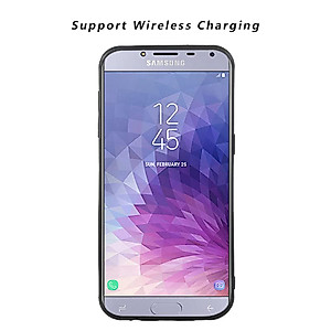 ELISORLI Compatible with Samsung Galaxy J4 2018 Case Rugged Thin Slim Full Body Grip Bumper Cell Soft Accessories Anti-Slip Fit Rubber TPU Mobile Protection Phone Cover for Glaxay J 4 Women Men Red