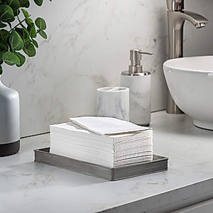 Comfy Package [Case of 1,200-8.5” x 4” Folded] Linen-Feel Guest Towels - Disposable Cloth Dinner Napkins, Linen Hand Towels for Bathroom, Wedding Napkins (12” x 17 Unfolded)