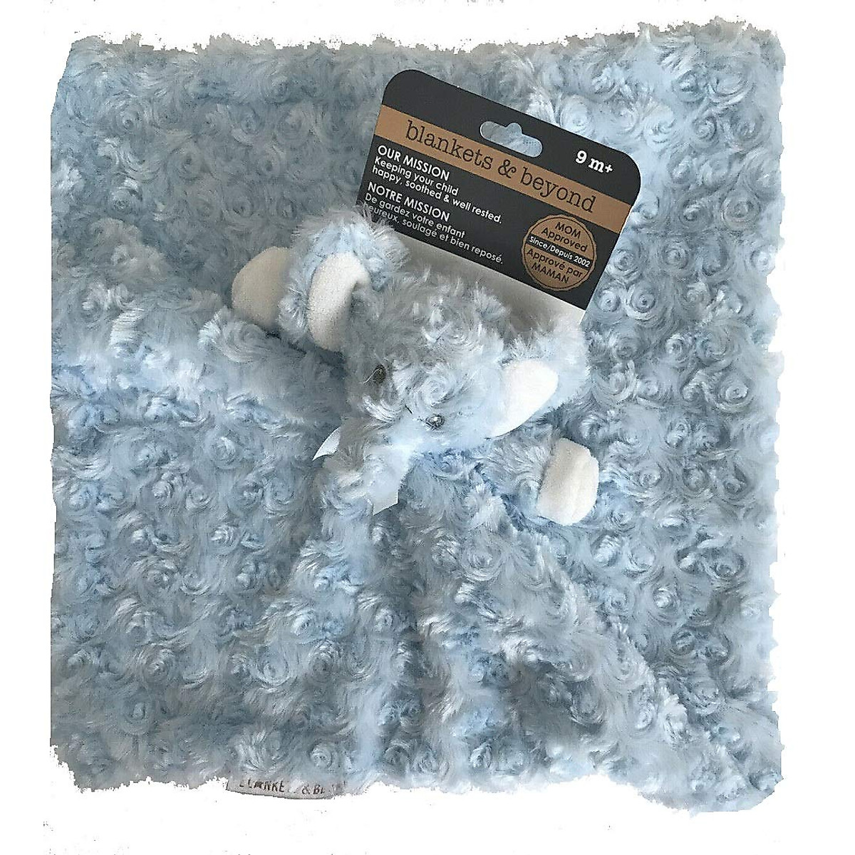 Blankets and Beyond Blue Elephant Security Blanket