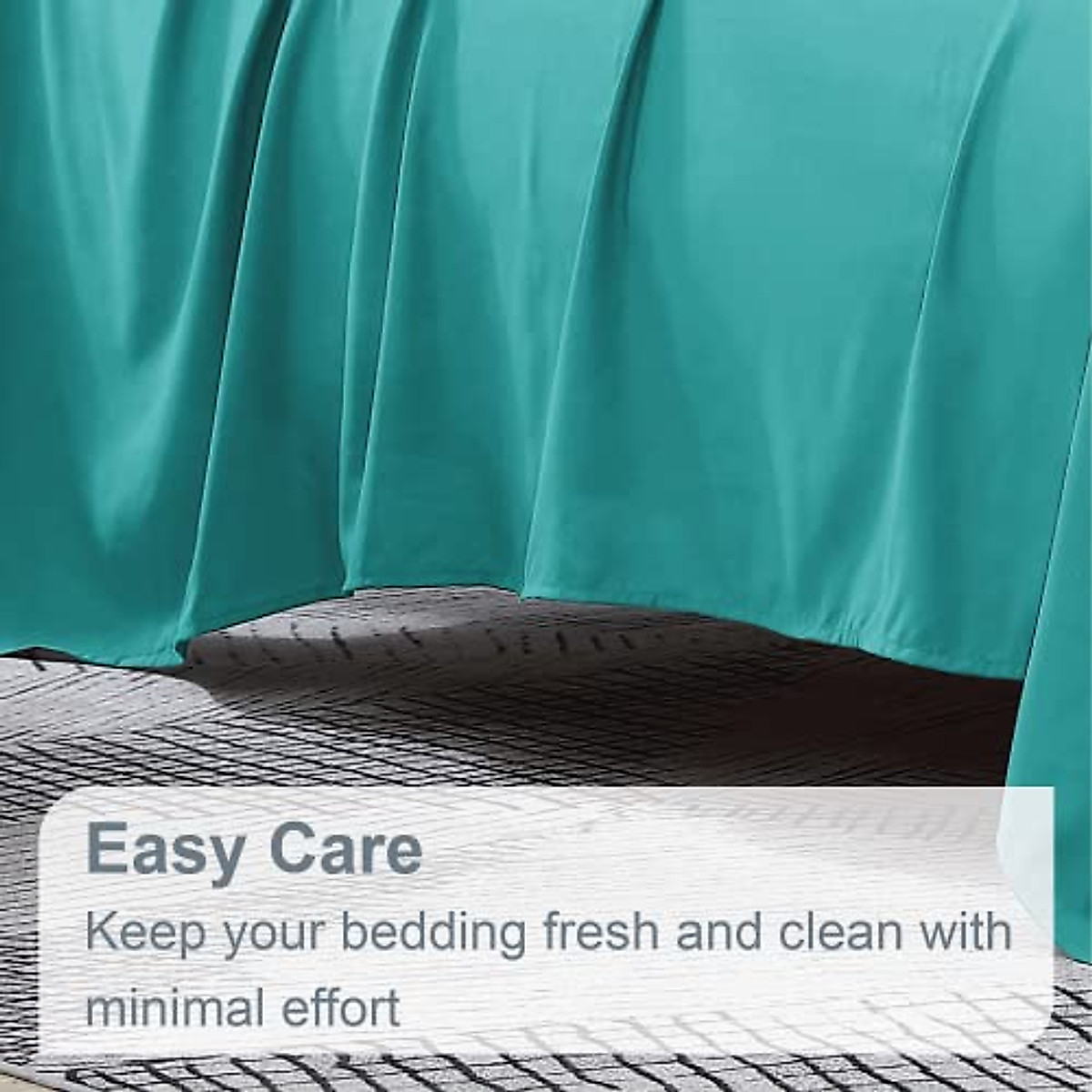 Swift Home Cal King 6-Piece Microfiber Sheet Sets (Includes 2 Bonus Pillowcases), Ultra-Soft Brushed - Extremely Durable - Easy Fit - Wrinkle Resistant, Cal King, Larkspur Blue