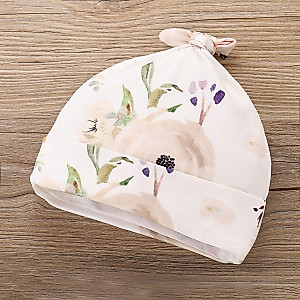 4Pcs Infant Girl Outfits Baby Sister Bodysuit Tops Floral Leggings Pants Set Bowknot Headbands Newborn Clothes (Little Sister,0-3 Months)